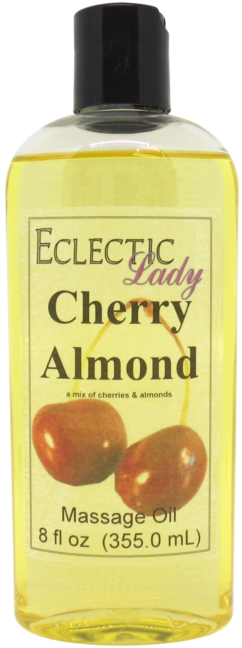 Cherry Almond Massage Oil By Eclectic Lady 8 Oz Sweet Almond Oil And Jojoba Oil