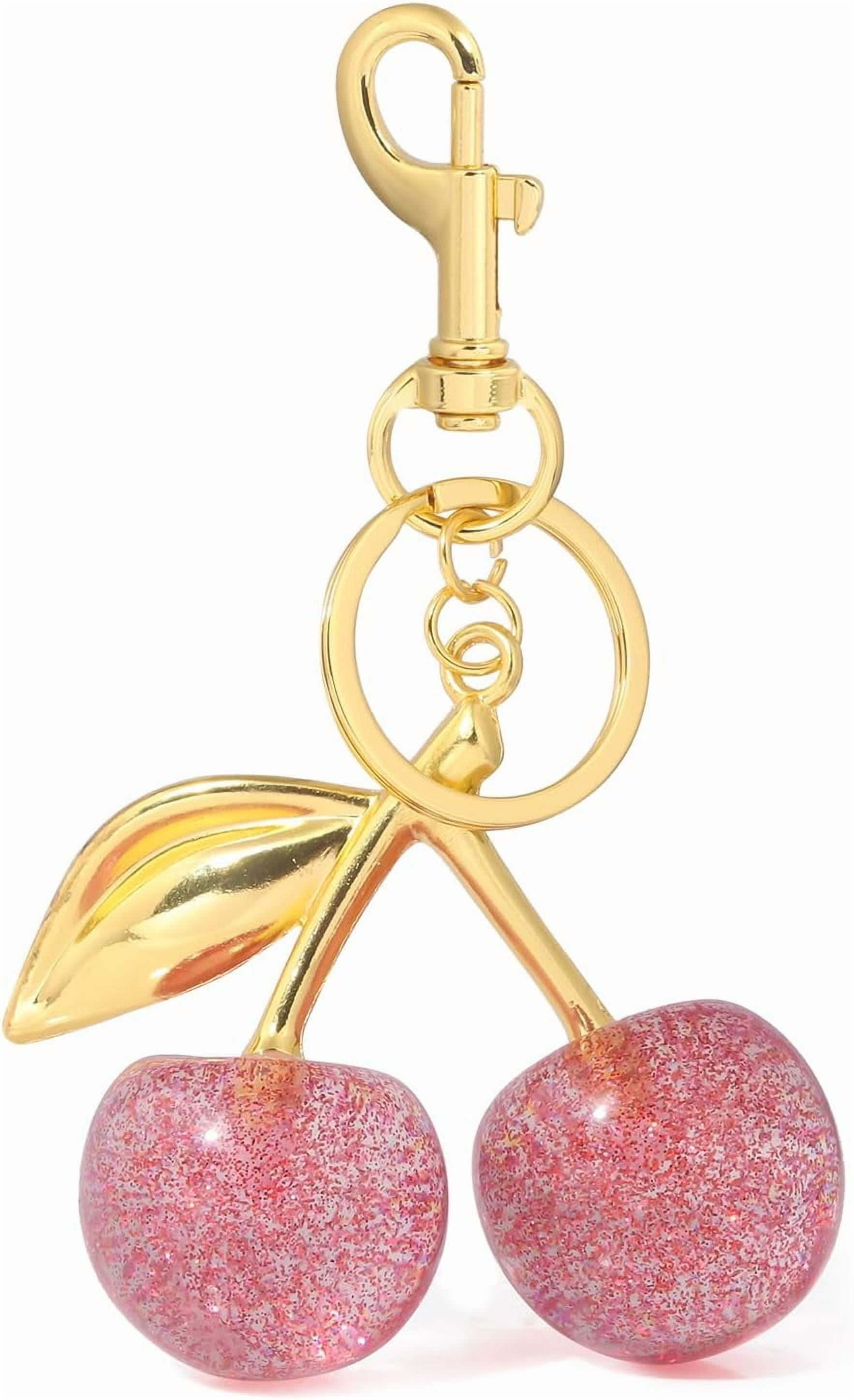 Cherry Bag Charm Keychains for Women Cute Purse Handbag Accessories ...