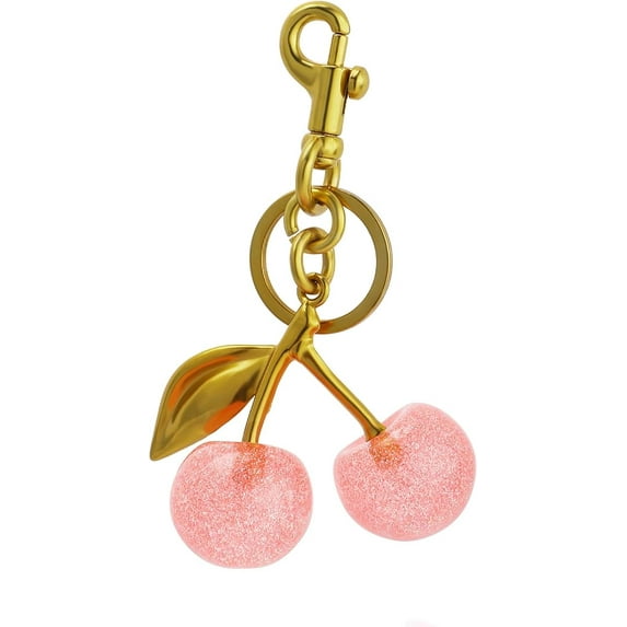 Cherry Bag Charms Purse: Key Chains Women Cute - Car keyrings leather ...