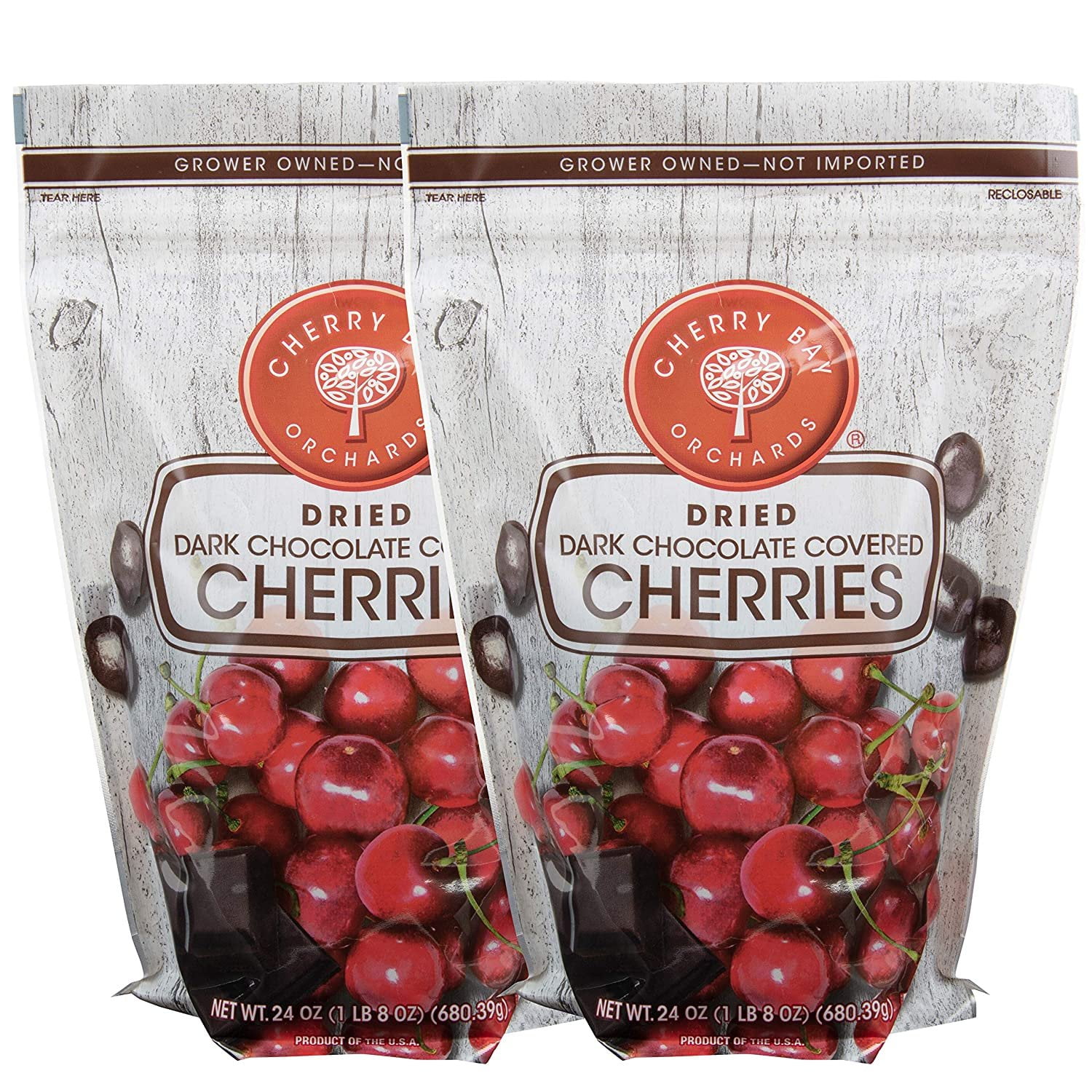 Cherry Bay Orchards - Dark Chocolate Covered Dried Montmorency Cherries ...