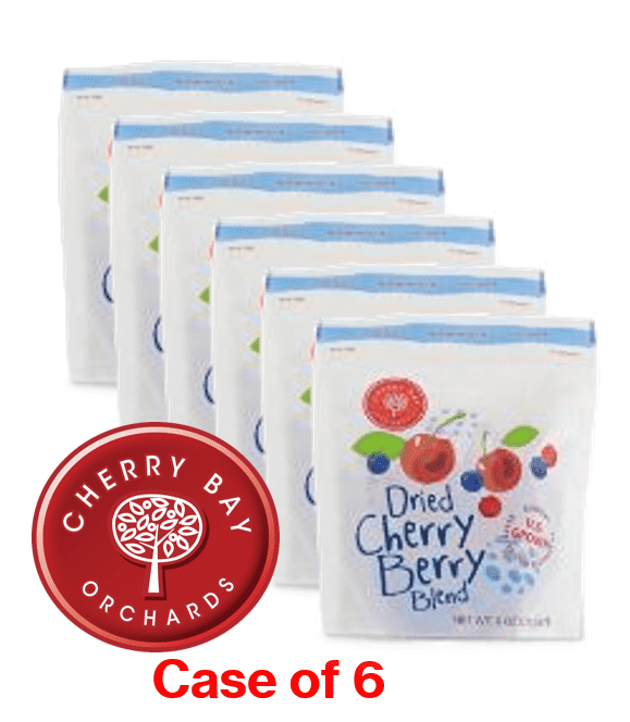 Cherry Bay Orchards Dried Cherry Berry Blend case of 6 6 oz resealable ...