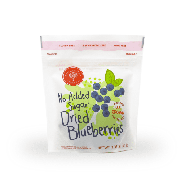 Cherry Bay Orchards Dried Blueberries, No Added Sugar, 3 oz - Walmart.com