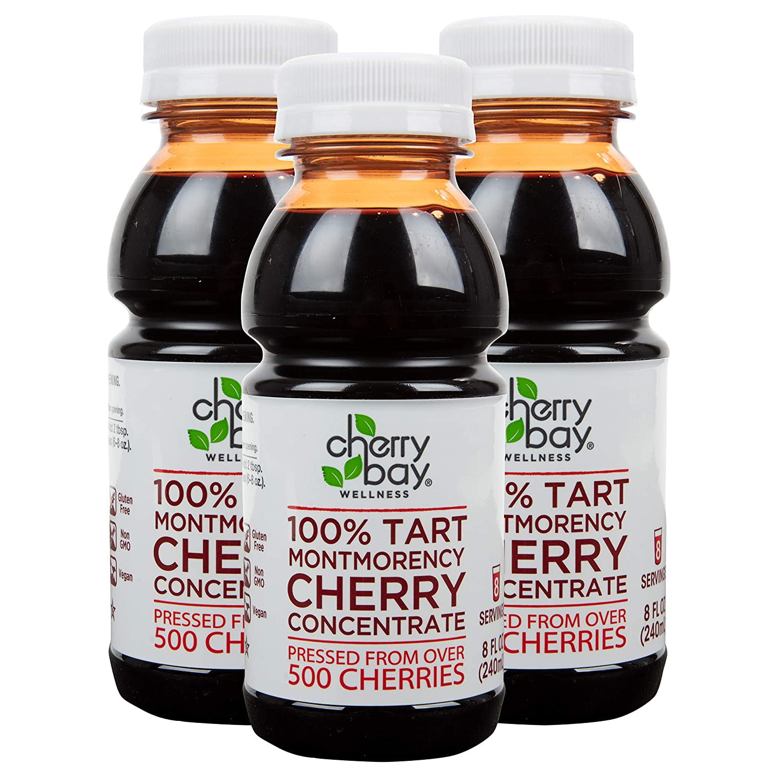 Cherry Bay Orchards Tart Cherry Concentrate - (3 pack - 8 oz Bottles ...