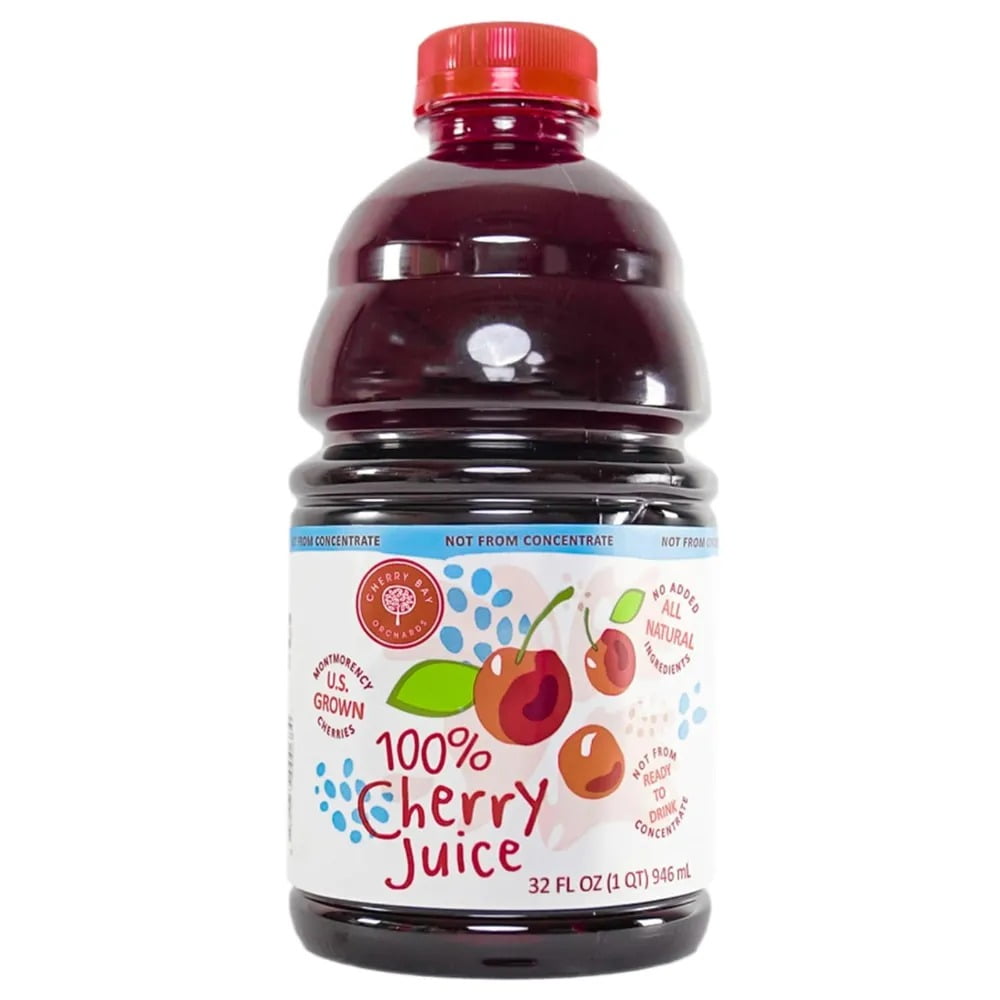 Cherry Bay Orchards Tart Cherry Juice 32 oz Bottle - 100% Natural Cherry Juice from Montmorency ...