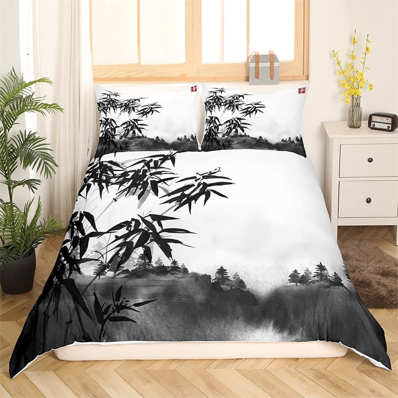 Cherry Blossom Bedding Set Flower Branch Duvet Cover Japanese Style ...