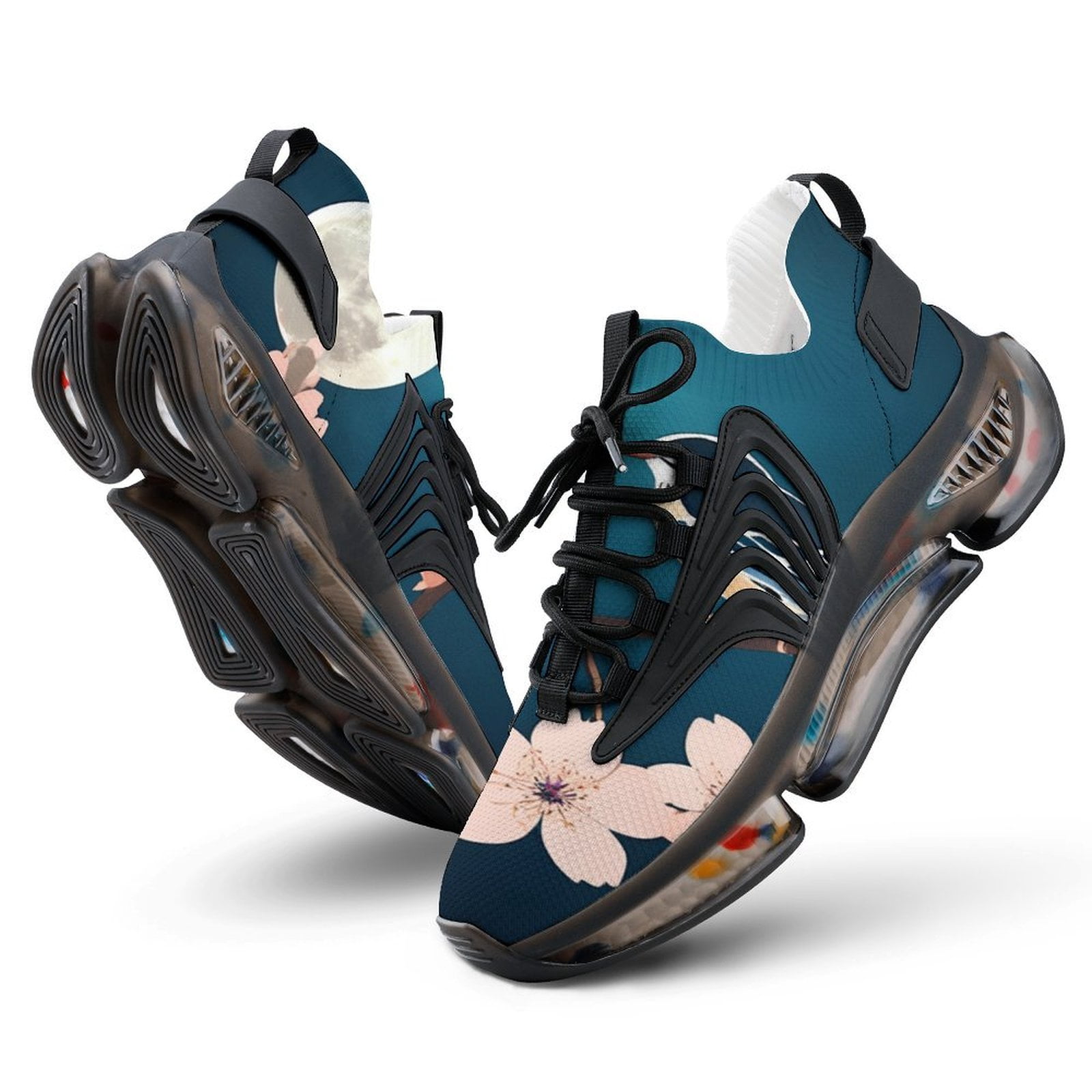 Cherry Blossom Bird Moon Walking Shoes for Men Woman Lightweight Tennis ...