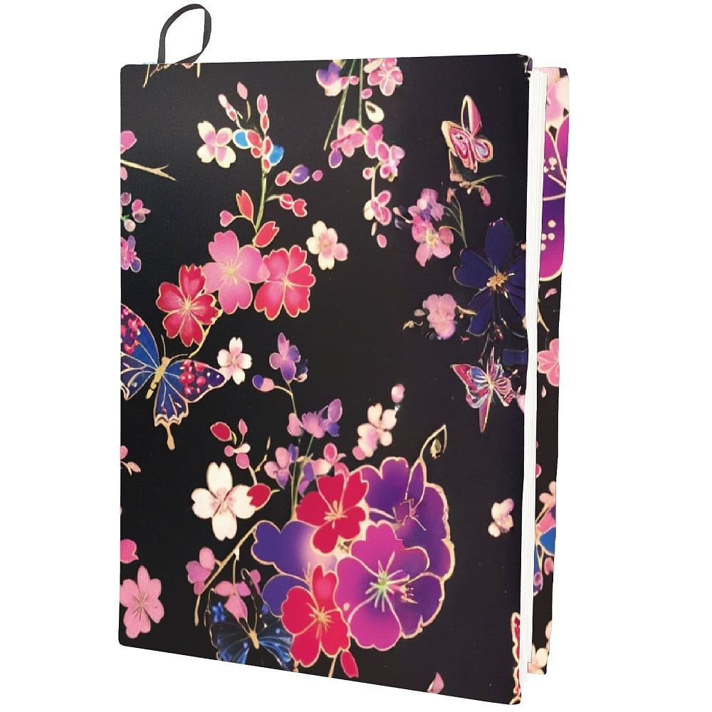 Cherry Blossom Book Cover Stretchable Fabric Book Sleeve Protector ...