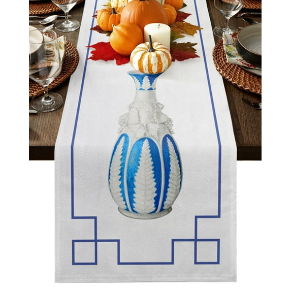 Cherry Blossom Branch Flower Chinese Style Table Runner Wedding Dining ...