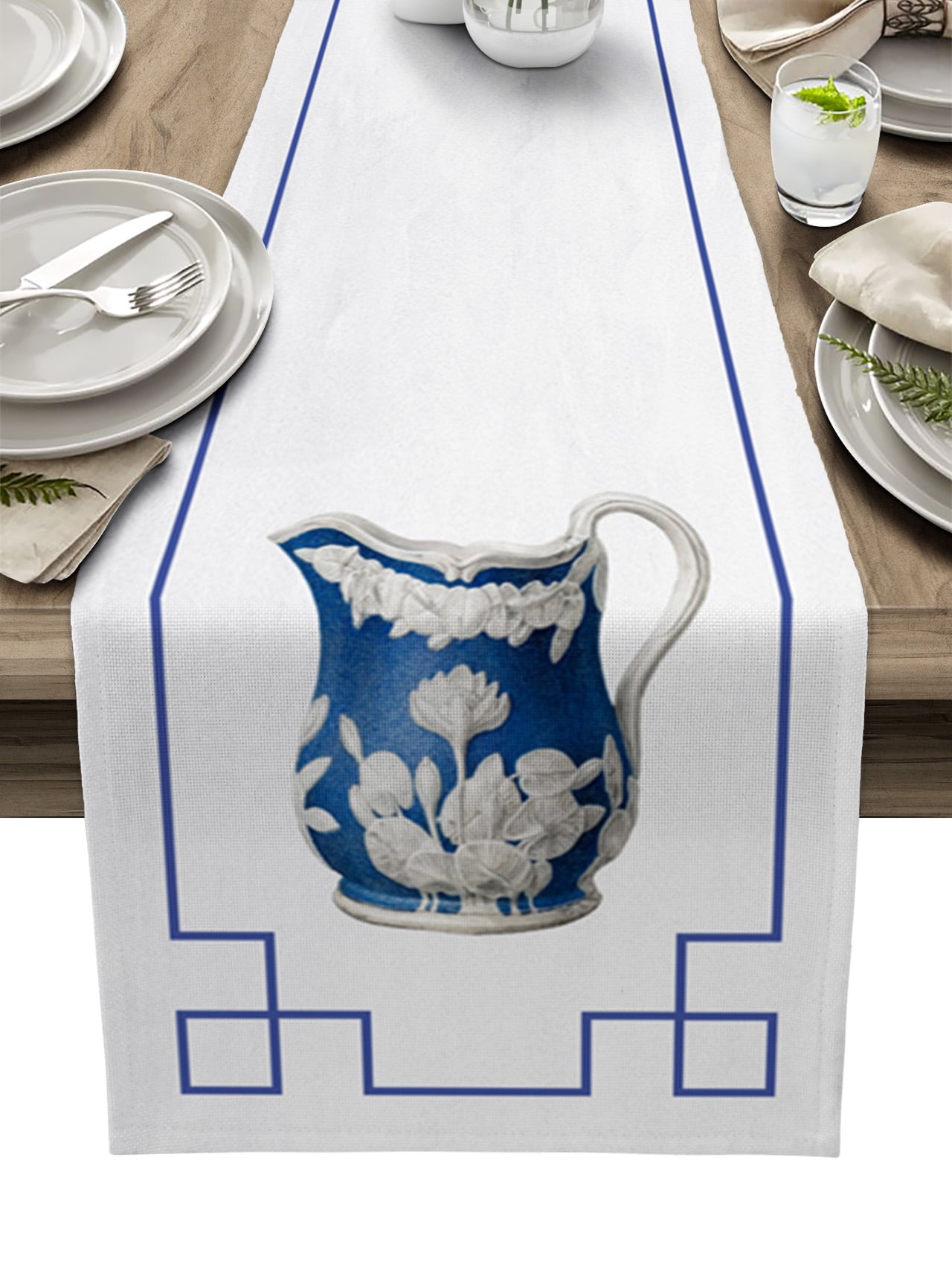 Cherry Blossom Branch Flower Chinese Style Table Runner Wedding Dining ...