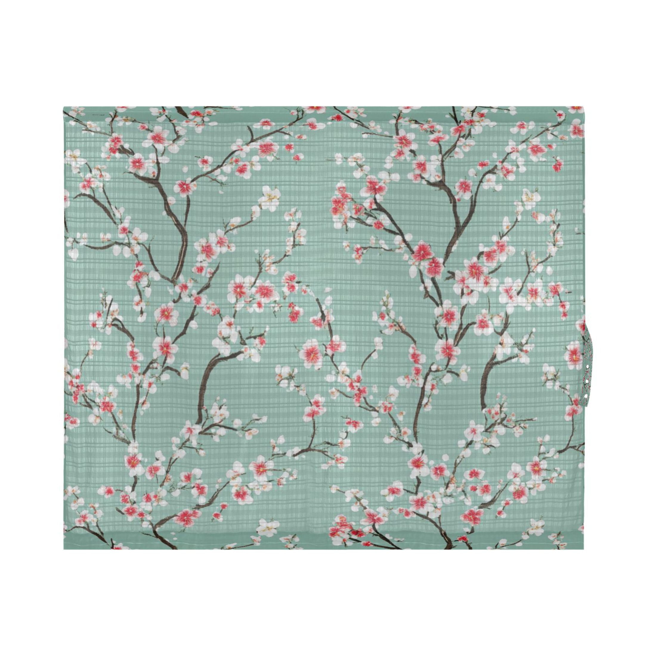 Cherry Blossom Branches Door Panels 25x72in Breathable Mesh Privacy UV ...