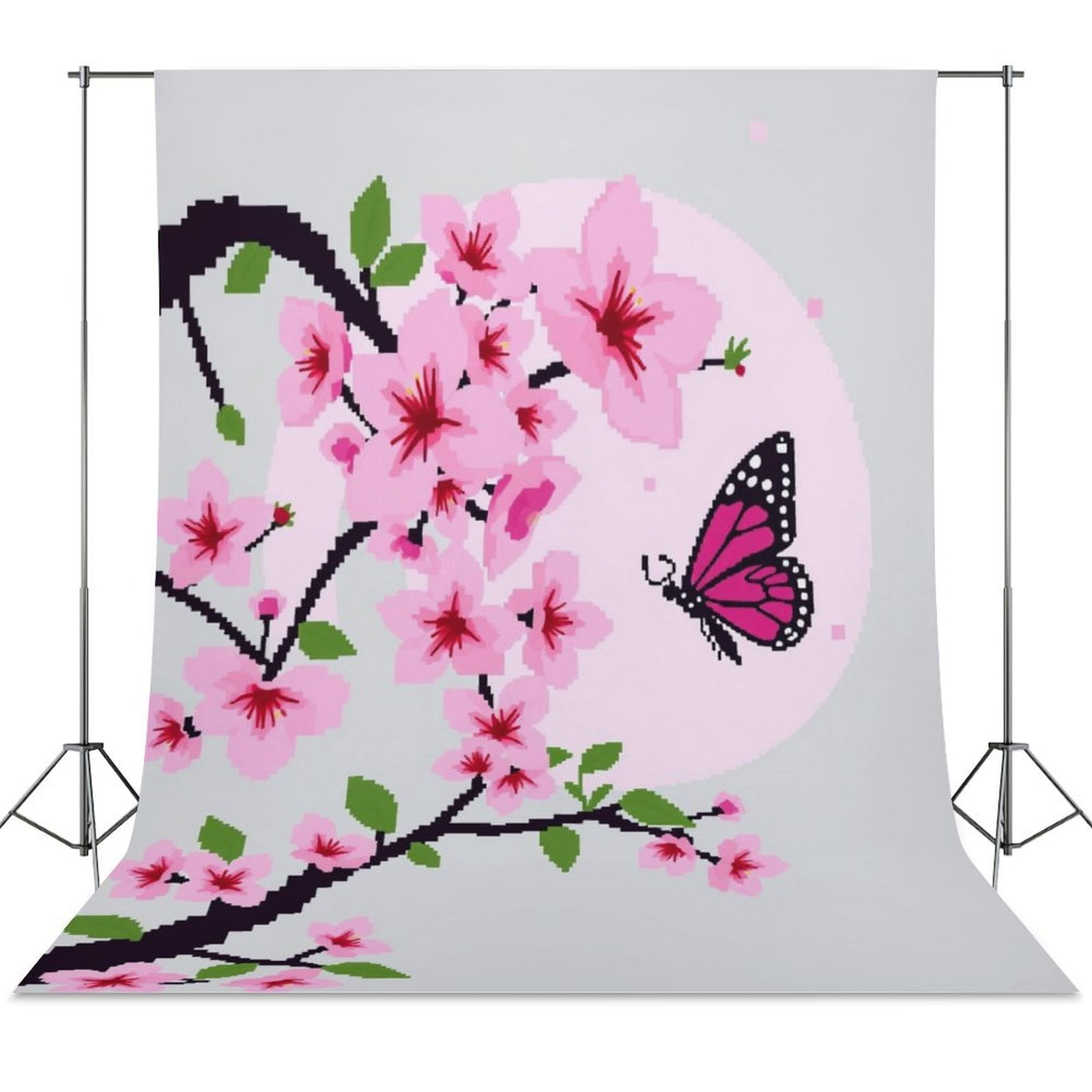 Cherry Blossom Butterfly Art Photography Backdrops Adult Photostudio ...
