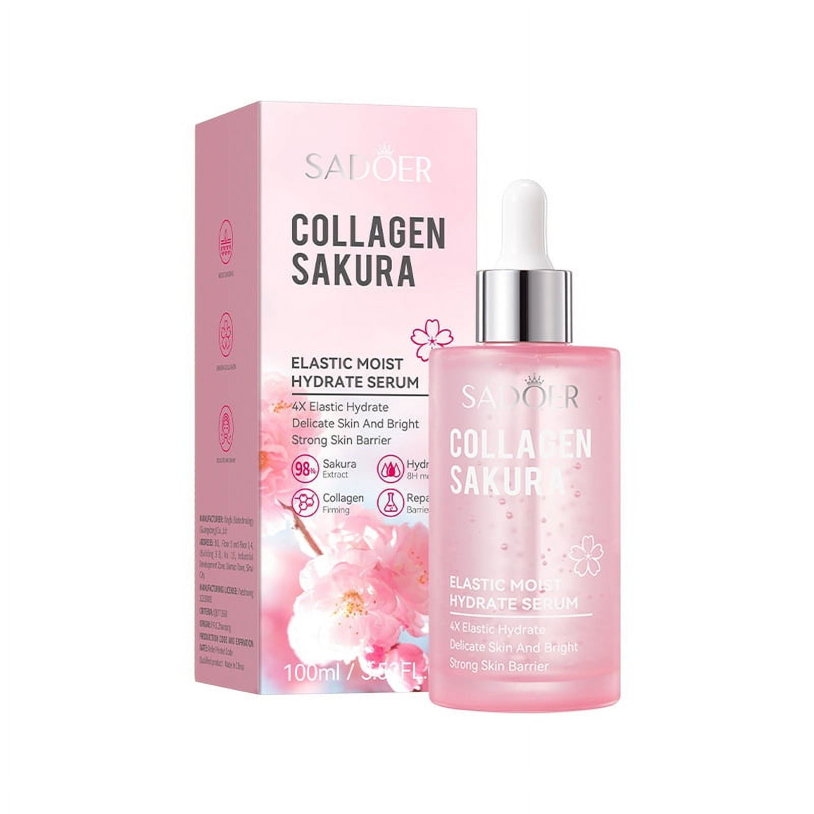 Cherry Blossom Collagen Essence – Hydrate, Plump, and Revitalize (100ml ...