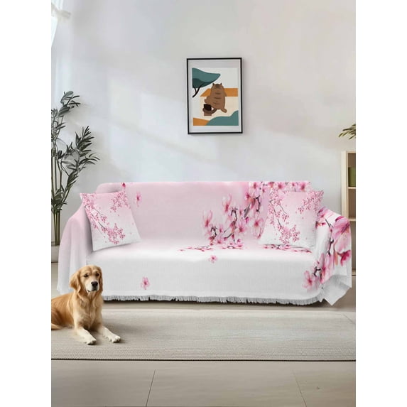 Cherry Blossom Couch Cover Sofa Covers 3 Cushion Sectional Couch ...