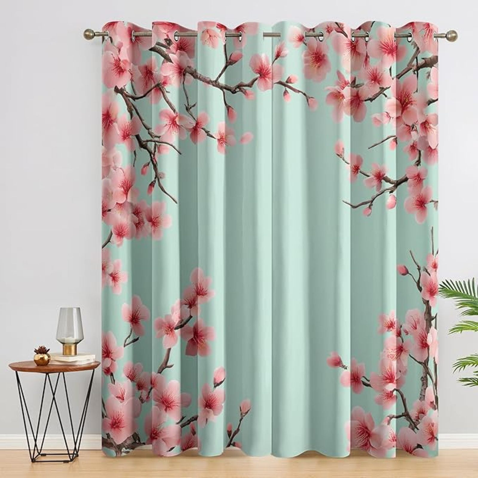 Cherry Blossom Curtains For Living Room - Cherry Blossom Blackout ...