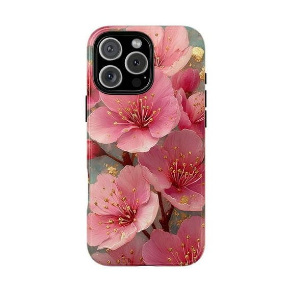 Cherry Blossom Delicate Pink Flower Spring Art with iPhone 17 to 11 Pro ...