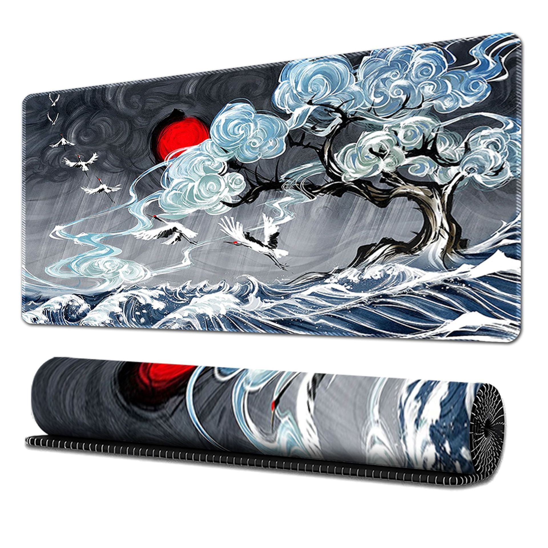 Cherry Blossom Extended Gaming Mouse Pad Non-Slip Large Desk Mat for ...