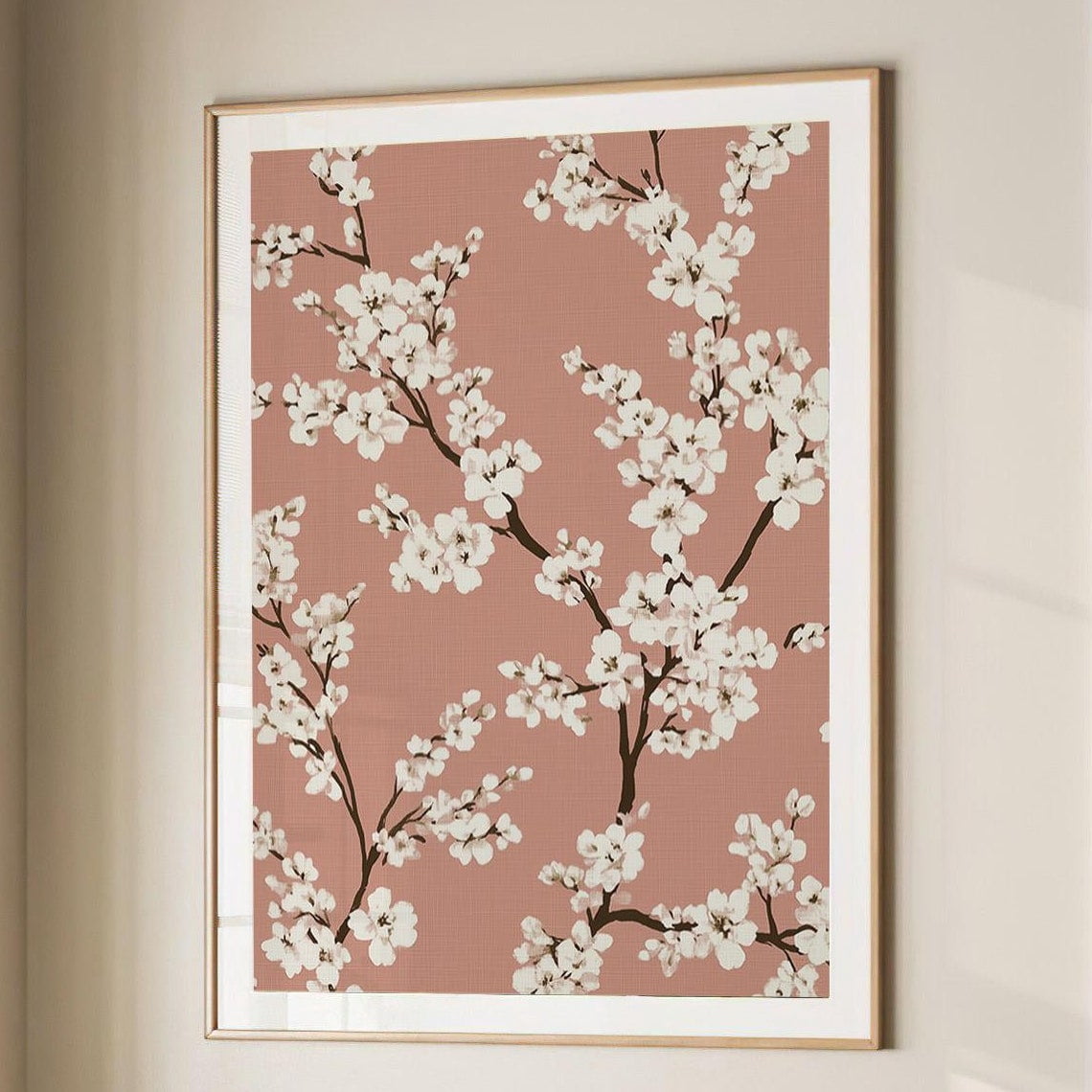 Cherry Blossom Floral Japanese Art Print Poster Asian Decor Japandi ...