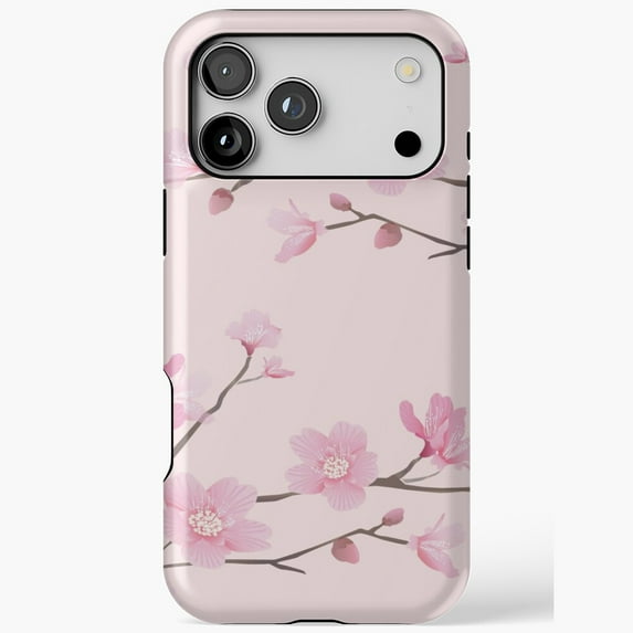 Cherry Blossom Flower Plant Pink Phone Cover for iPhone 11 12 13 14 15 ...