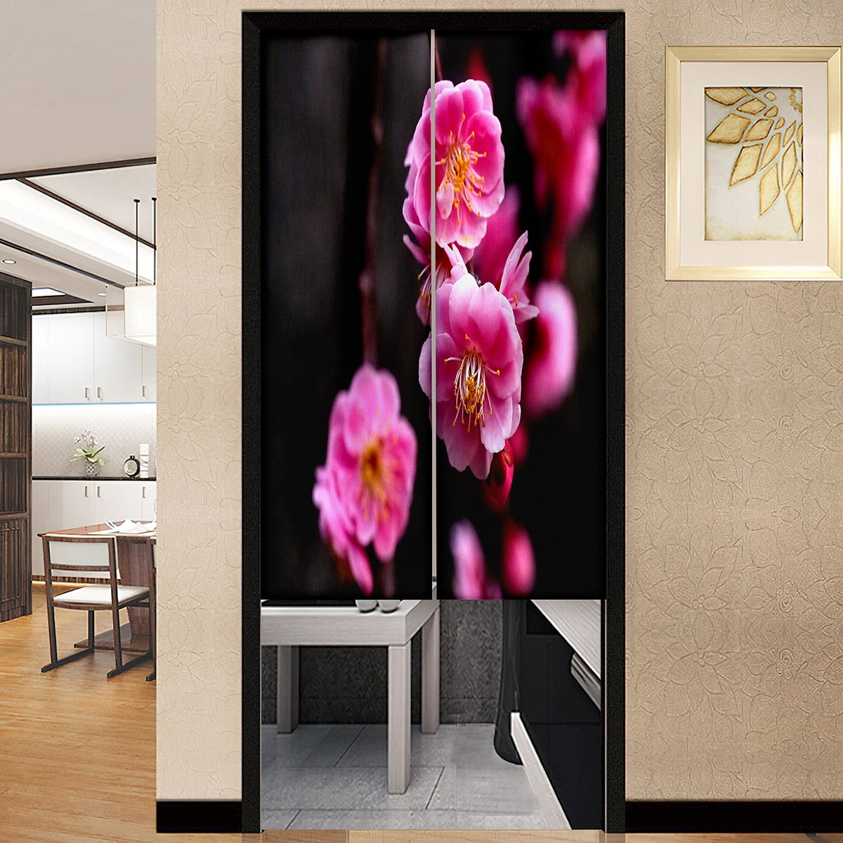 Cherry Blossom Flowers Trees Door Curtain Izakaya Studio Partition ...