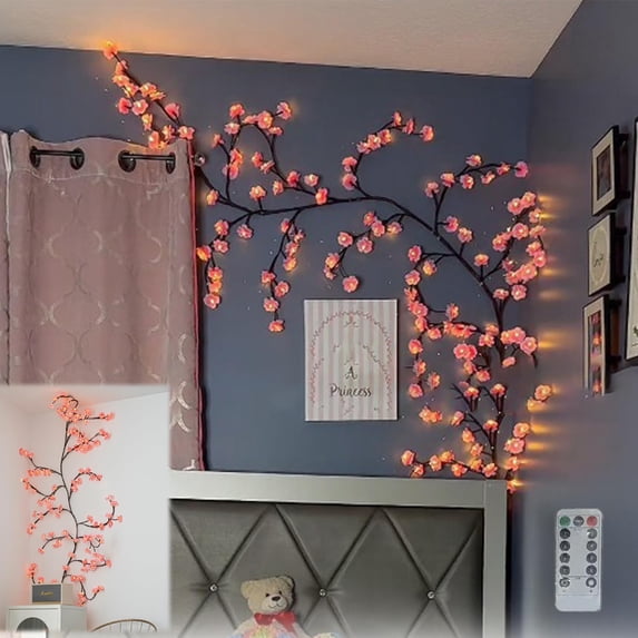 Cherry Blossom Light Up Branches, Led Cherry Blossom Tree Light for ...
