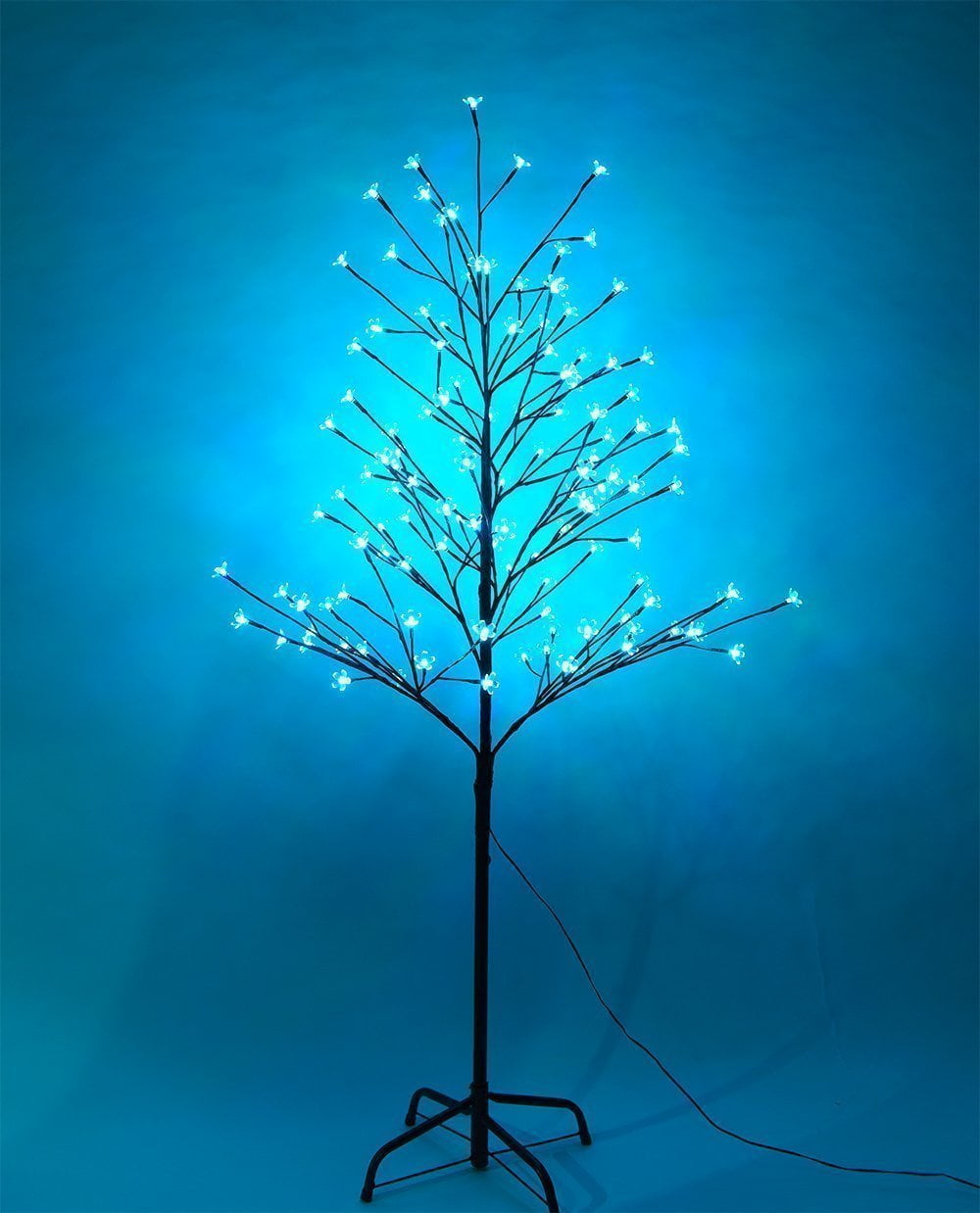 Cherry Blossom Lighted Tree, Five Feet, Warm White & Color-changing ...