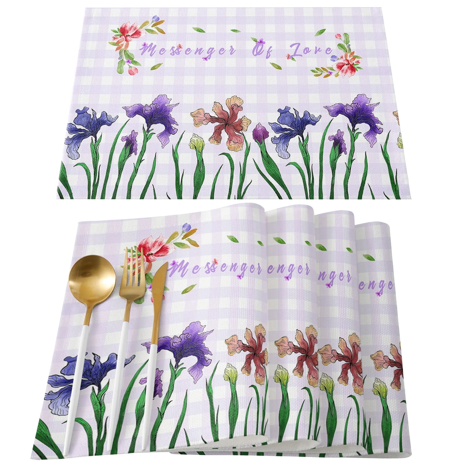 Cherry Blossom Marble Table Mats for Dining Table Kitchen Table Coaster ...