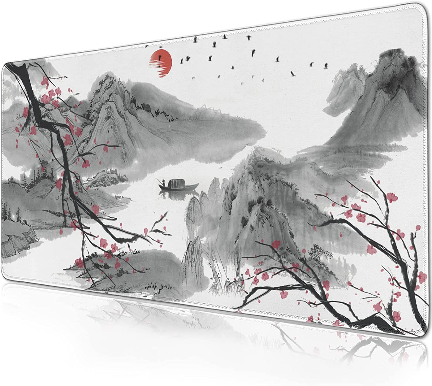 Cherry Blossom Mouse Pad Extended Gaming Mouse Pad (47.3x23.6 in) Large ...