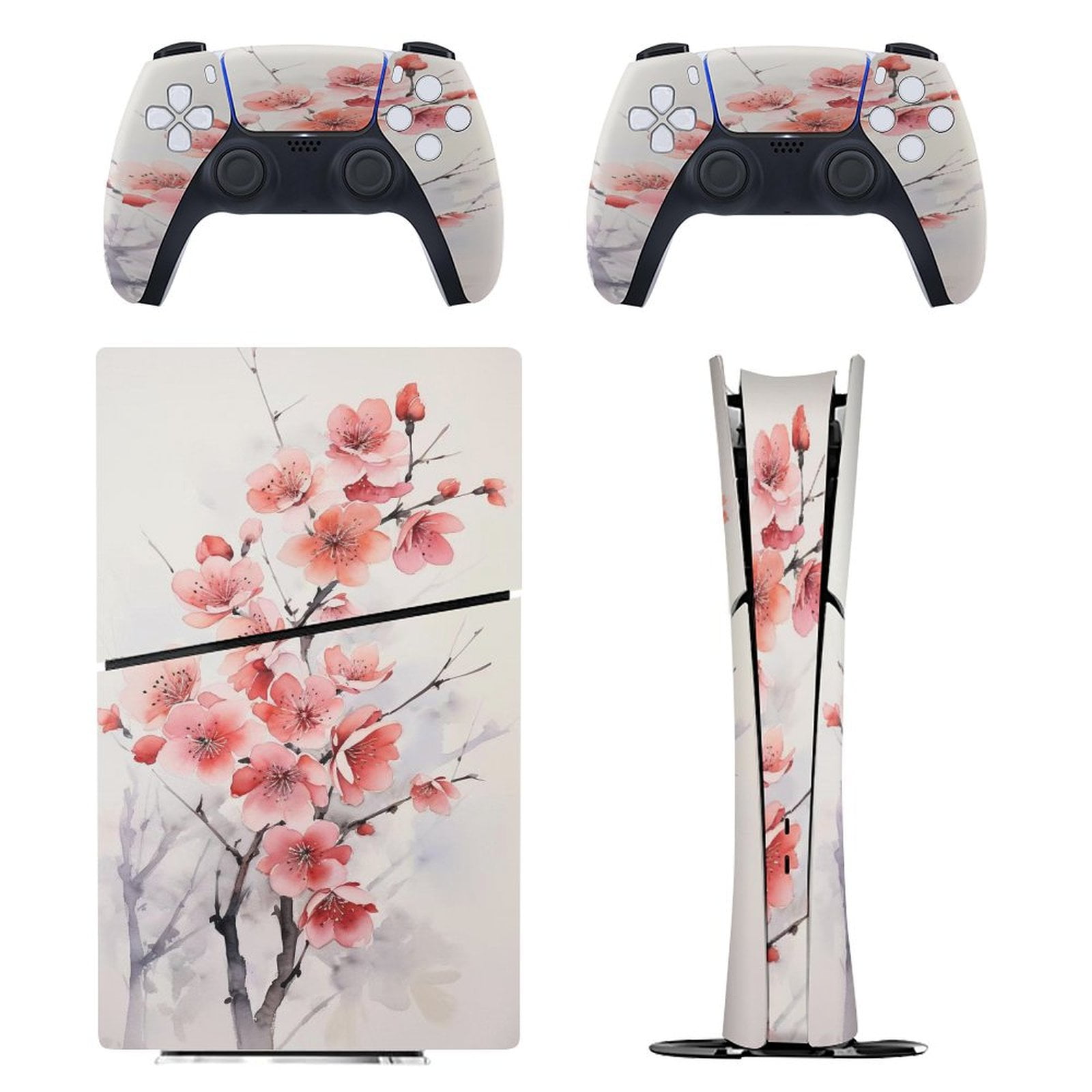 Cherry Blossom PS5/PS5 Slim Digital Disc Skin Sticker For Console And ...