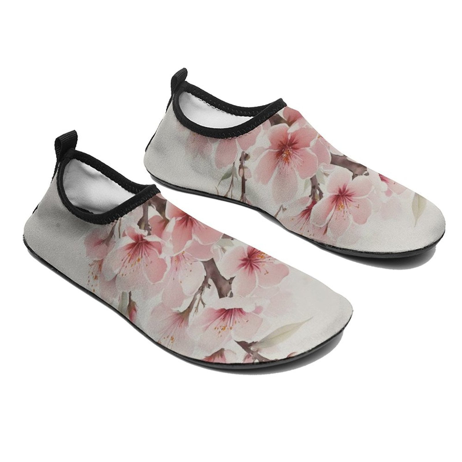Cherry Blossom Pink (1) Water Shoes Beach Slip-on Shoes for Men Women ...