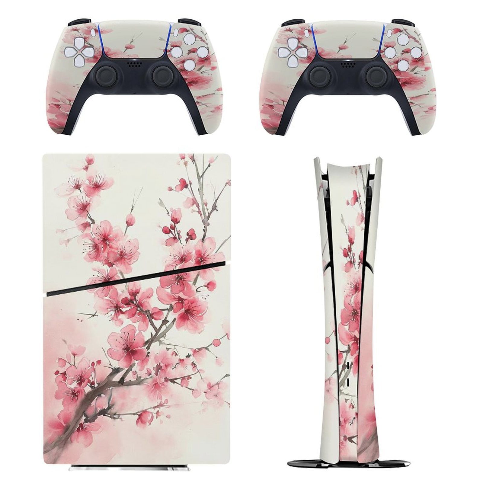 Cherry Blossom Pink (2) PS5/PS5 Slim Digital Disc Skin Sticker For ...