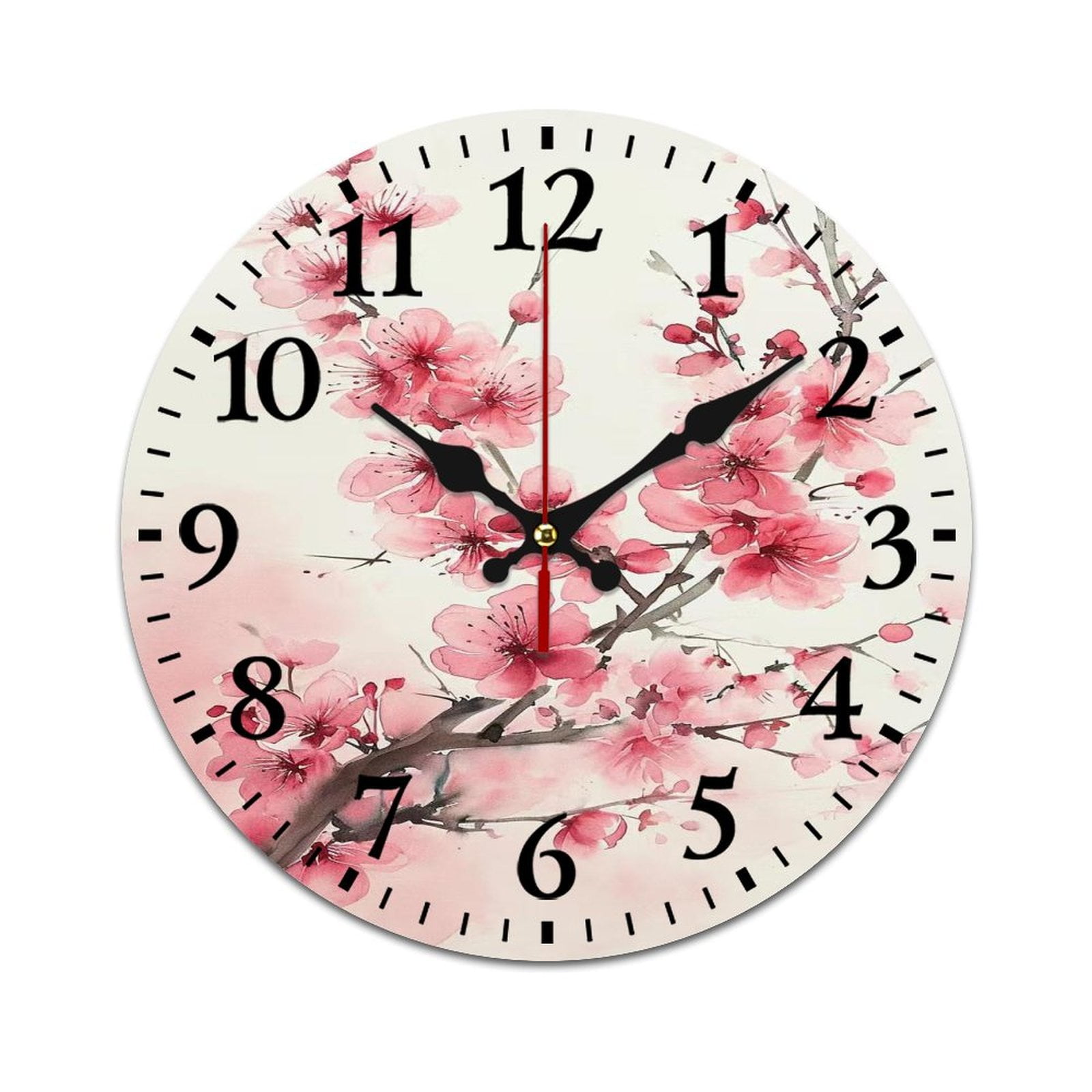 Cherry Blossom Pink (2) Wall Clock Modern Design Clocks Wall Hanging ...