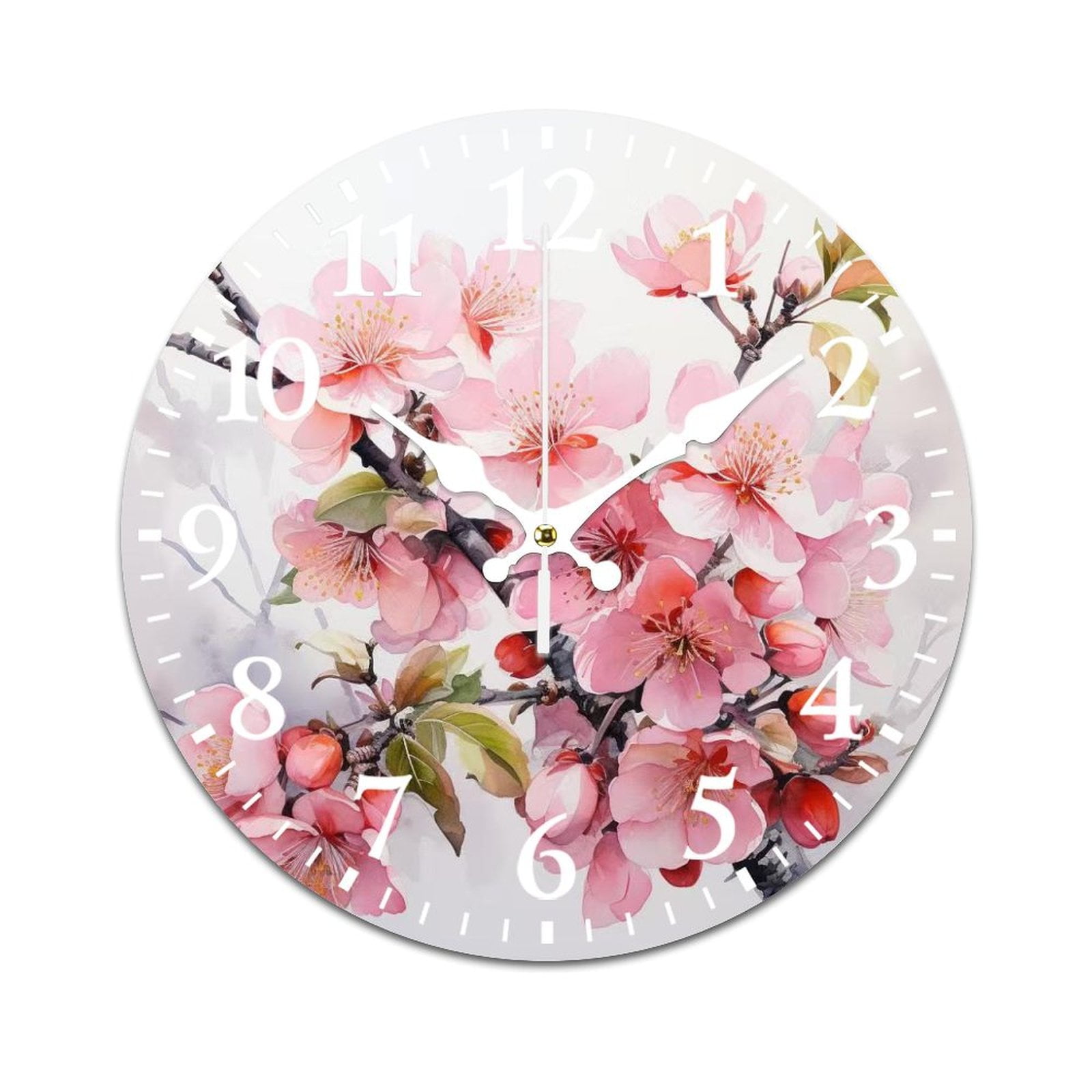 Cherry Blossom Pink (3) Wall Clock Modern Design Clocks Wall Hanging ...