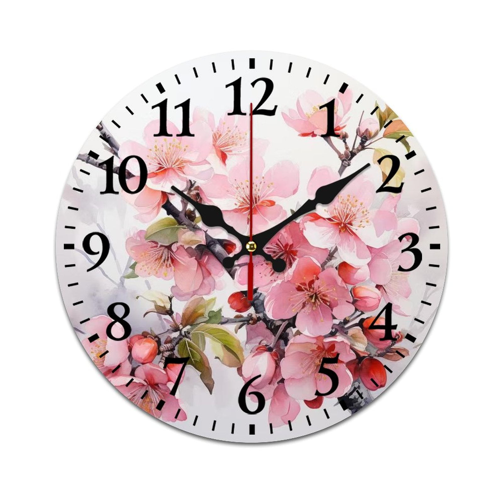 Cherry Blossom Pink (3) Wall Clock Modern Design Clocks Wall Hanging ...
