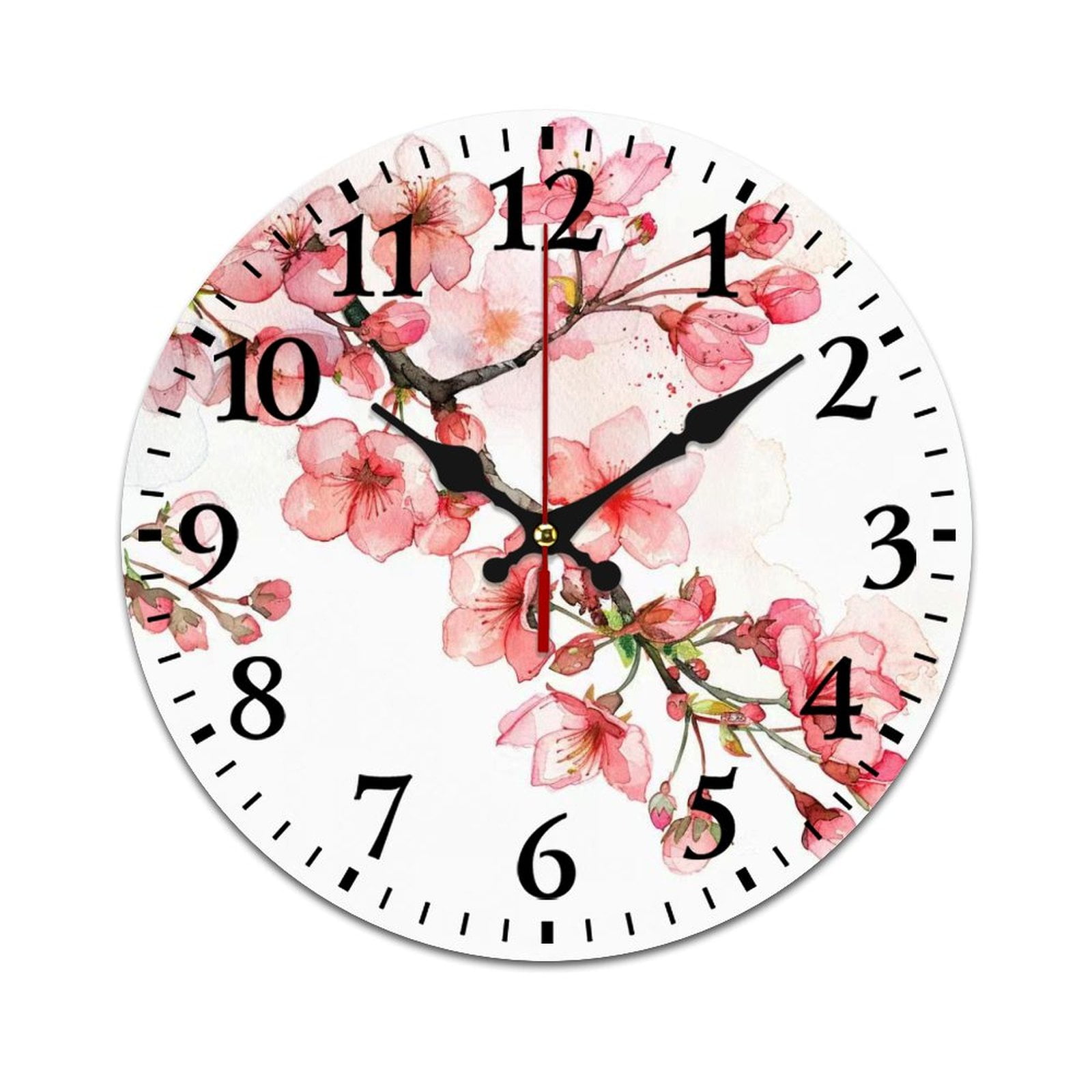 Cherry Blossom Pink (4) Wall Clock Modern Design Clocks Wall Hanging ...