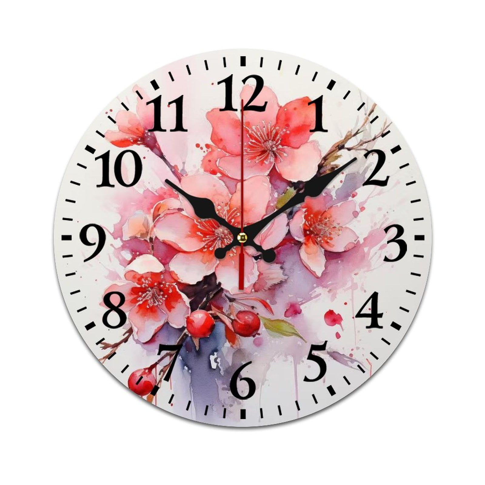 Cherry Blossom Pink (5) Wall Clock Modern Design Clocks Wall Hanging ...