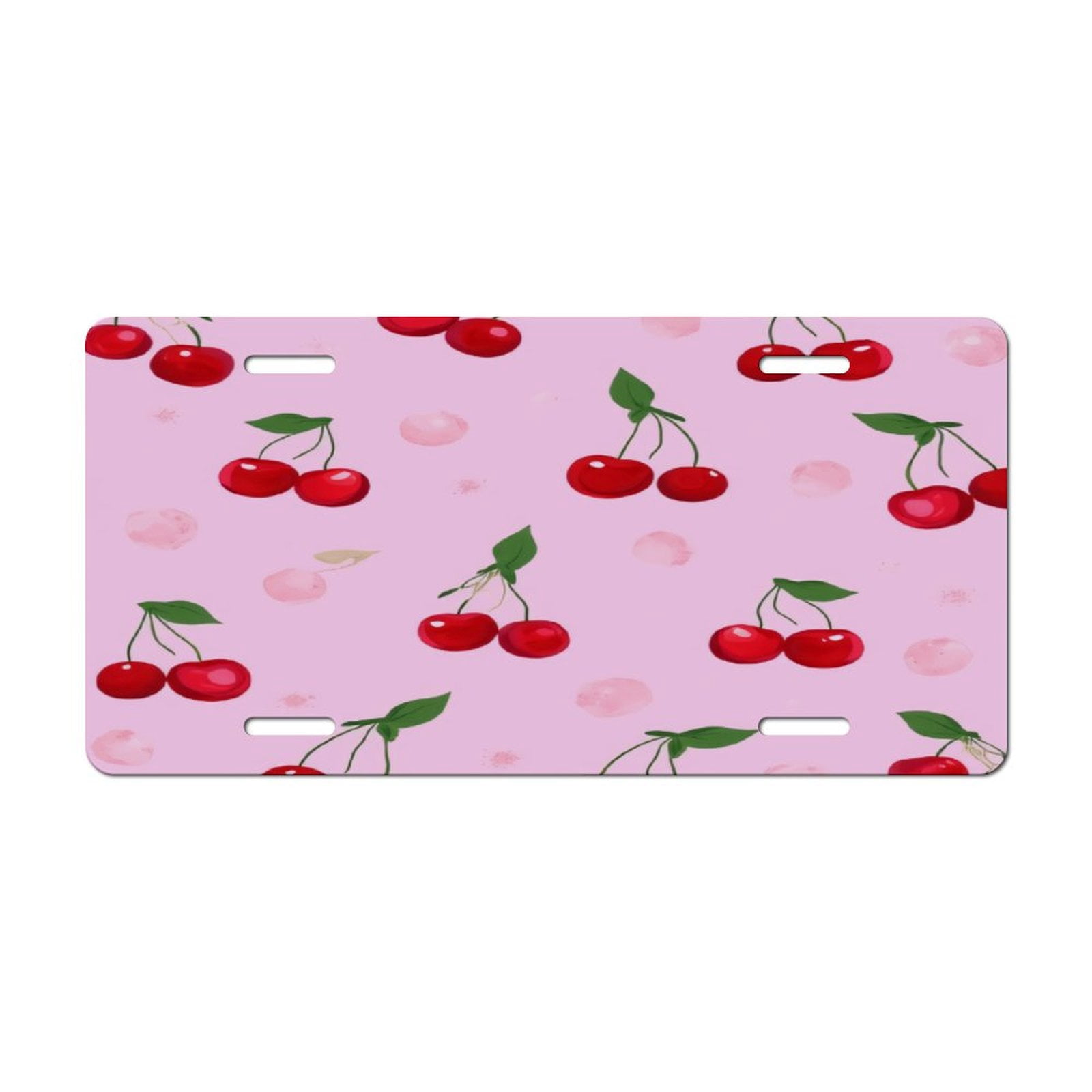Cherry Blossom Pink Pattern Car Decorative Front License Plate,Vanity ...