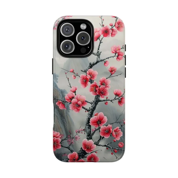Cherry Blossom Pink Tree Bloom Case for iPhone 17 to 11 Pro Max ...