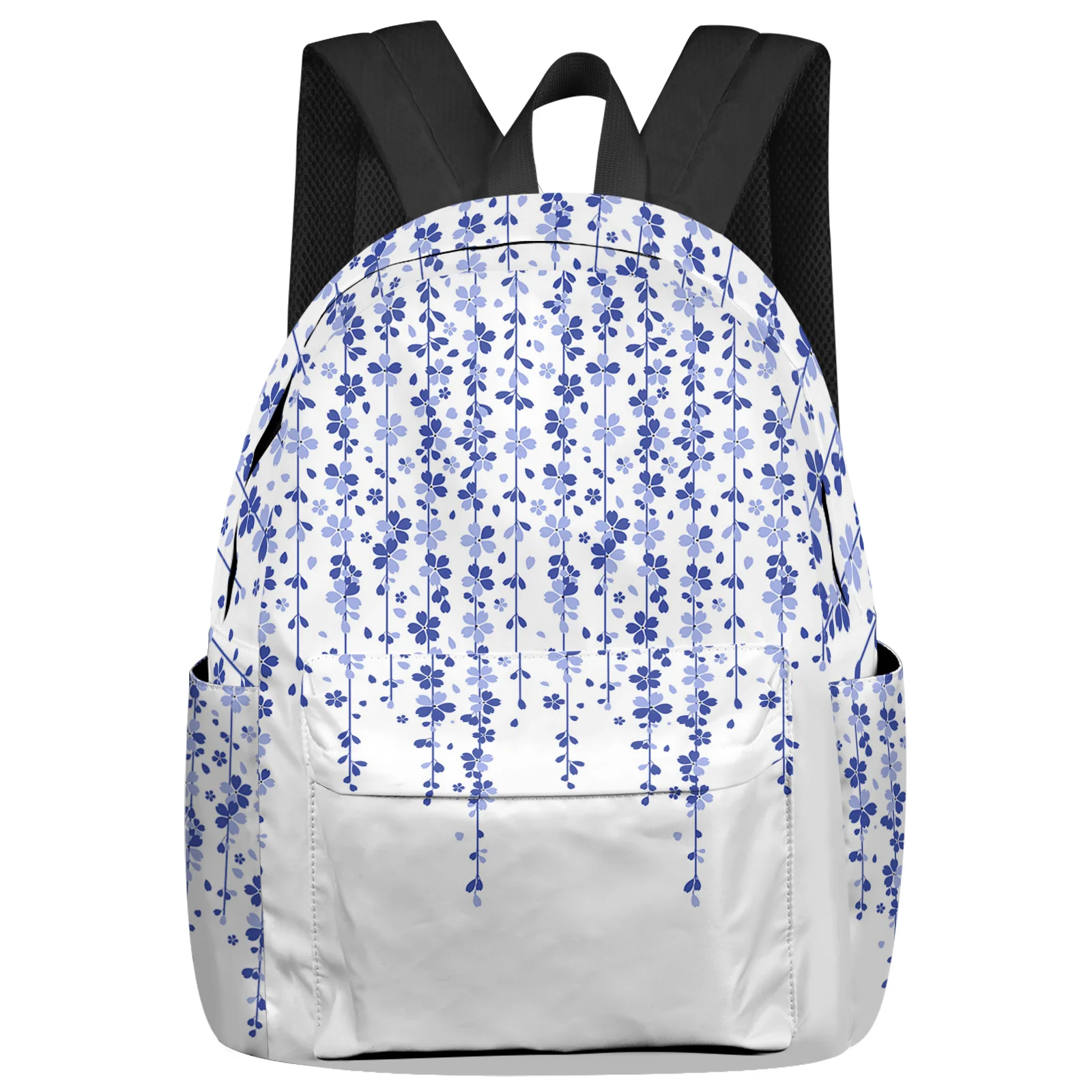 Cherry Blossom Plum Branch Pink Flower White Backpacks Custom School ...