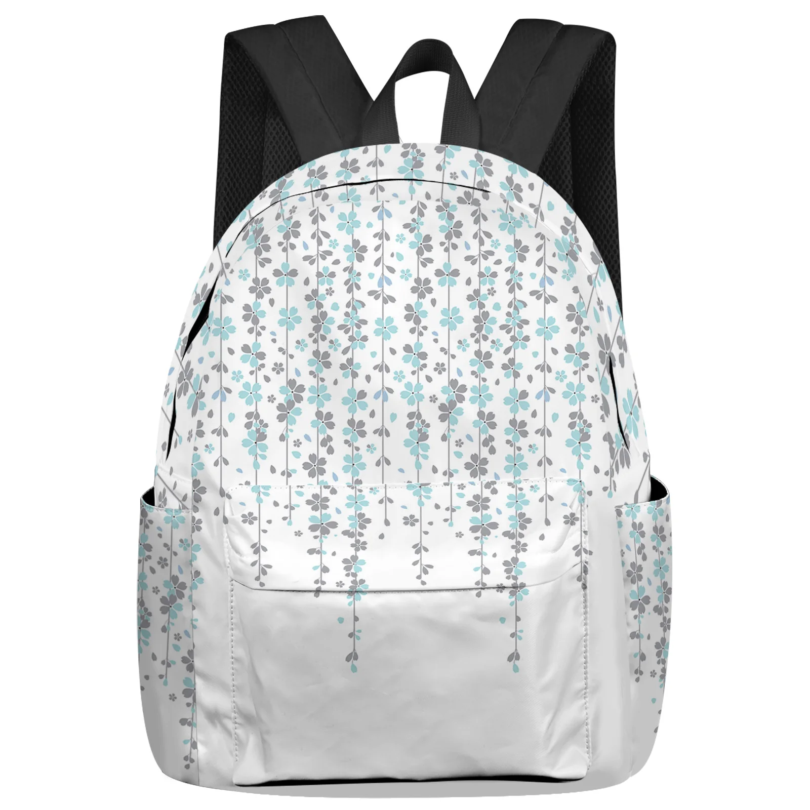 Cherry Blossom Plum Branch Pink Flower White Backpacks Custom School ...