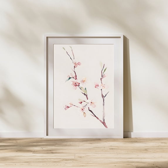 Cherry Blossom Print, Botanical Wall Art Home Decor #2132, Unframed ...
