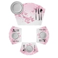 Cherry Blossom Round Table Placemats Set of 2 Wedge Placemats, Gradient ...