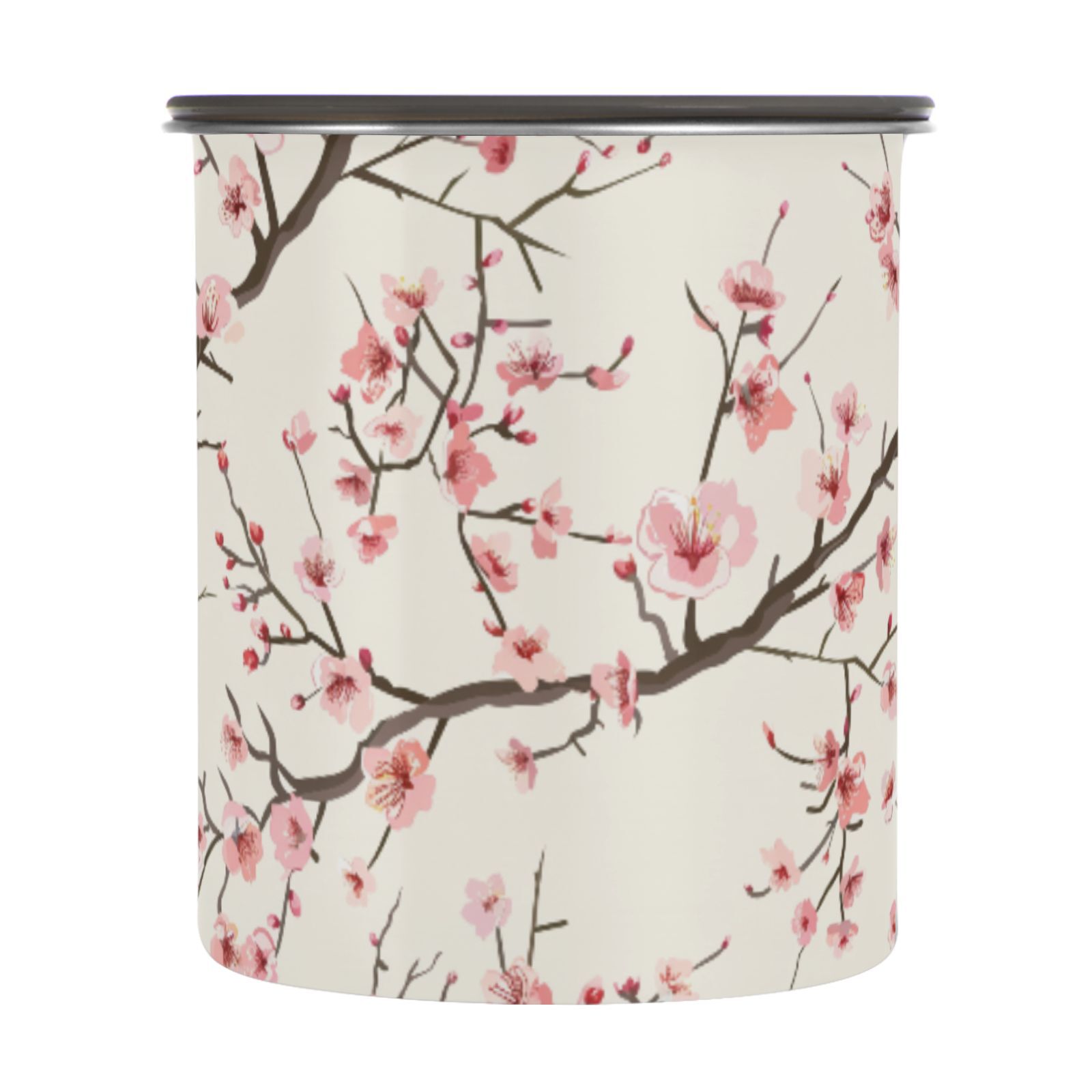 Cherry Blossom Sakura Flower Floral Airtight Coffee Bean Canister 30oz ...