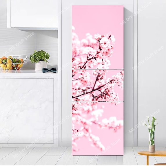 Cherry Blossom Sakura Flower Self-adhesive Refrigerator Sticker ...