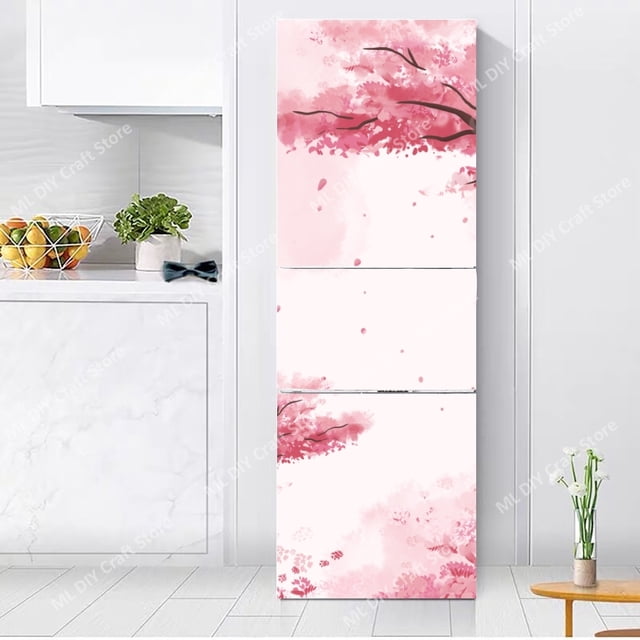 Cherry Blossom Sakura Flower Self-adhesive Refrigerator Sticker ...