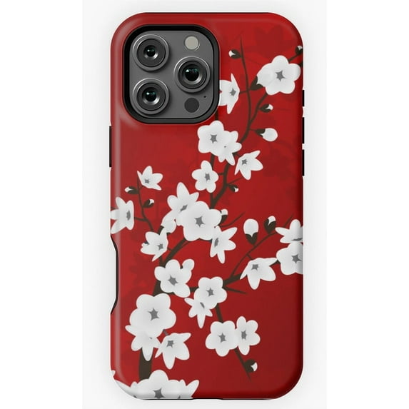 Cherry Blossom Sakura Japanese Floral Art iPhone 11–16 Pro Max ...