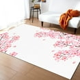 Cherry Blossom Sakura Pink Flower Carpet for Living Room Large Area ...