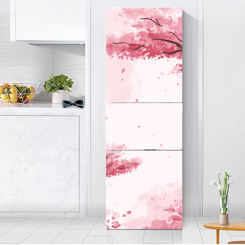 Cherry Blossom Sakura flower self-adhesive refrigerator sticker ...