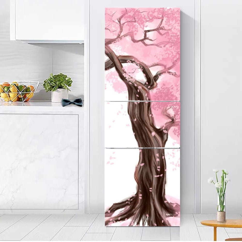 Cherry Blossom Sakura flower self-adhesive refrigerator sticker ...