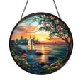 Cherry Blossom Stained Glass Suncatcher – Spring Garden Window Hanging ...