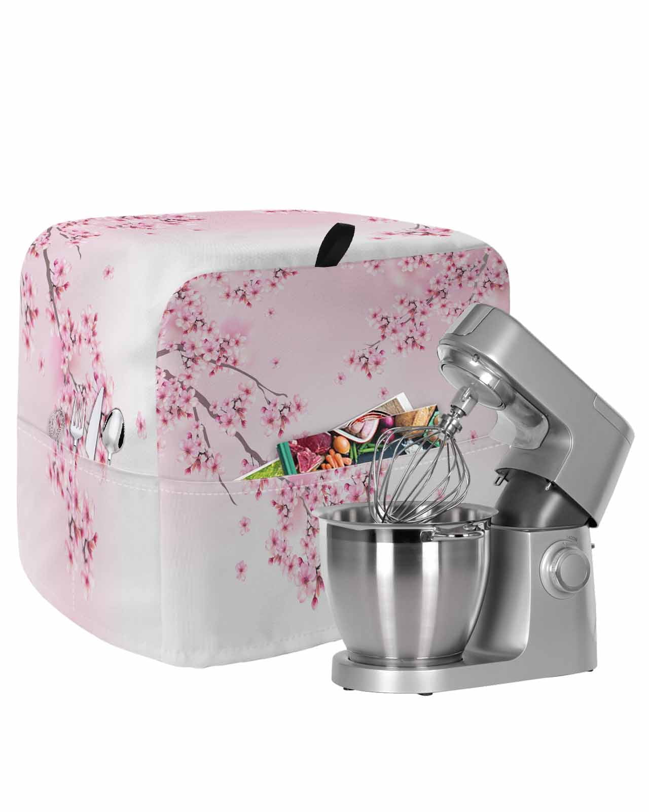 Cherry Blossom Stand Mixer Dust Cover with Storage Pocket & Handles ...
